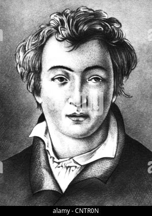 Heine, Heinrich, 13.12.1797 - 17.2.1856, German author / writer ...