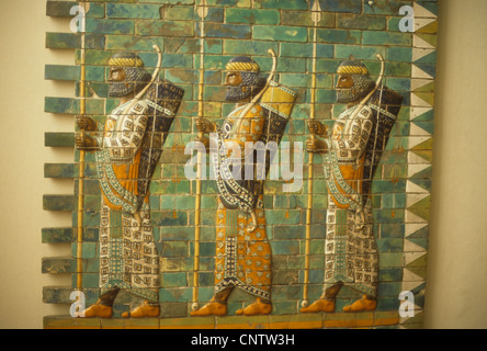 Ancient Babylonia and Assyria bas relief from king Ashurnasirpal Nimrud ...