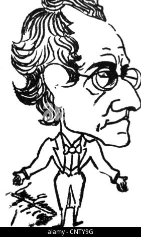 MAHLER, Gustav - caricature by CARUSO, Enrico drawn in 1908 . Austrian ...