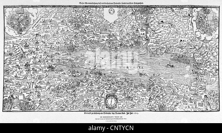 Map of Lake Constance Stock Photo - Alamy