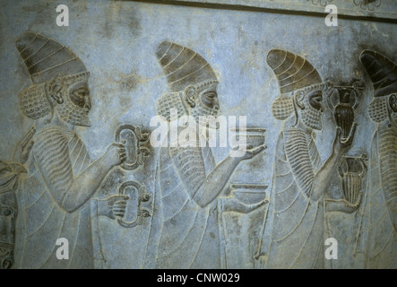 Medes and Persians - ancient soldiers, detail, Apadana staircase ...