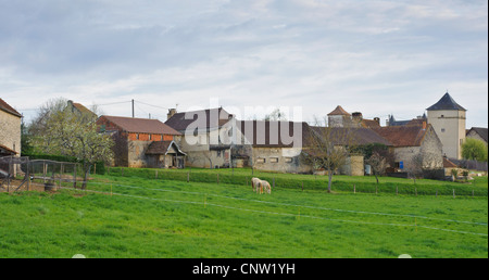 French village in Department of Lot, Vallée du Lot, in southern France ...