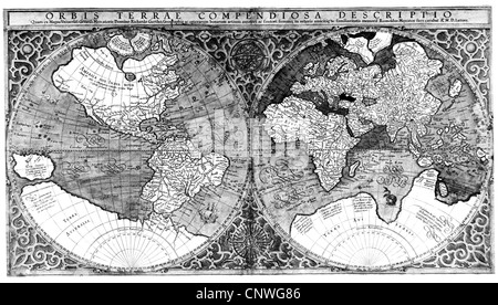Mercator World Map 1587 Stock Photo - Alamy