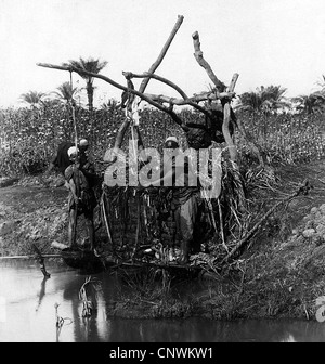 Water well for irrigation, Shadoof (Shaduf), Egypt, North Africa Stock ...