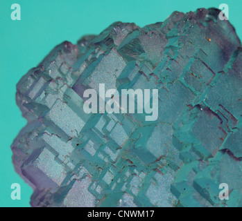 Detail of green Fluorite mineral Stock Photo - Alamy