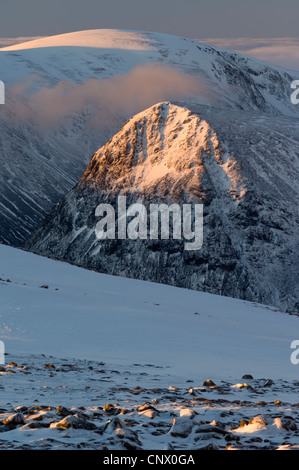 The Devil's Point and Ben Macdui from Glen Dee, Cairngorm National Park ...