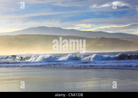 coast in Coldbackie Bay in evening mood, United Kingdom, Scotland ...