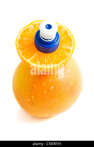 Fresh juicy grapefruit isolated over the white background Stock Photo ...