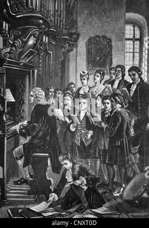 music, instruments, keyboard instrument, organ, after miniature, 14th ...