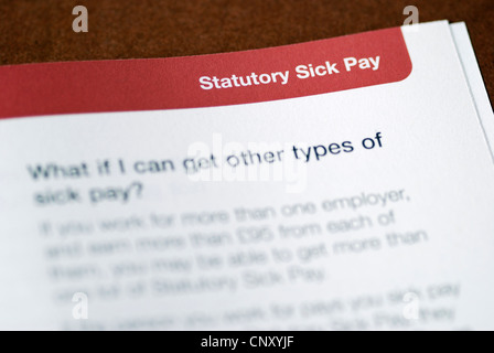 statutory sick pay Stock Photo - Alamy