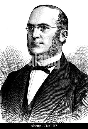 Adolph Wilhelm Hermann Kolbe, 1818 - 1884, a German chemist, he ...