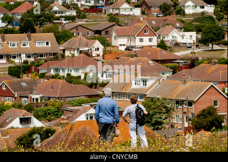 Houses in the town of Saltdean near Brighton East Sussex Stock Photo ...