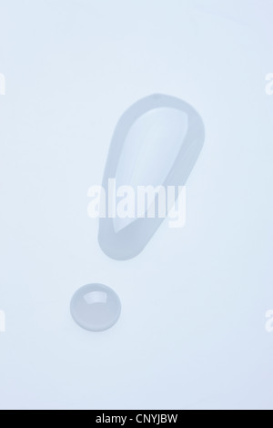 Water in shape of exclamation mark Stock Photo - Alamy