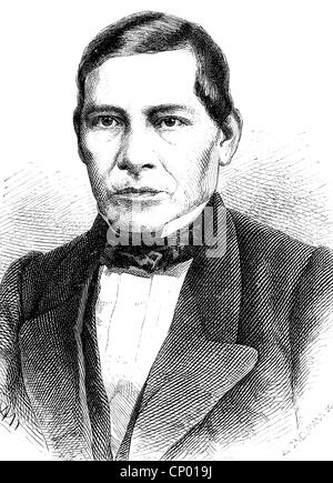 Benito Juarez, 1806 - 1872, President of Mexico from 1861 - 1872 ...