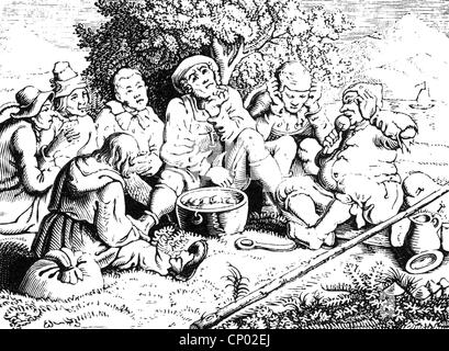 Grimm The Seven Swabians Stock Photo - Alamy