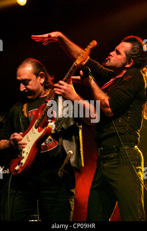 Ghigo Renzulli and Piero Pelu' with the Litfiba @ HMV Forum Stock Photo ...