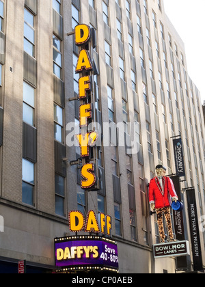 Bowlmor Lanes Neon Sign, Times Square, NYC Stock Photo - Alamy