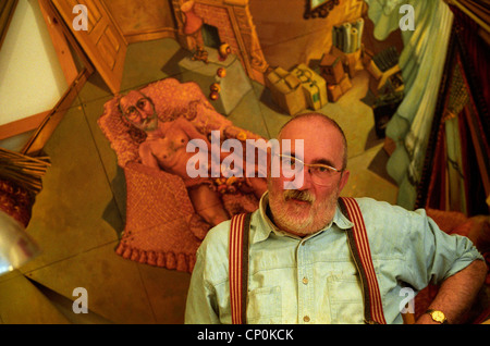 Anthony Green RA. Artist in his studio in Cambridgeshire. March 2004 ...