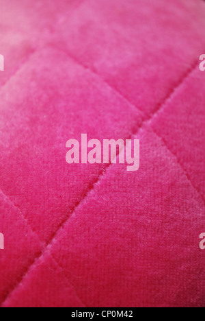 Pink padded velvet fabric texture macro background horizontal Stock ...