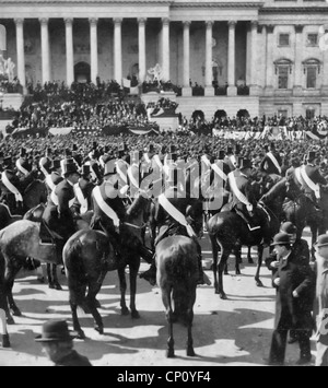 President McKinley delivering his inaugural address in front of ...
