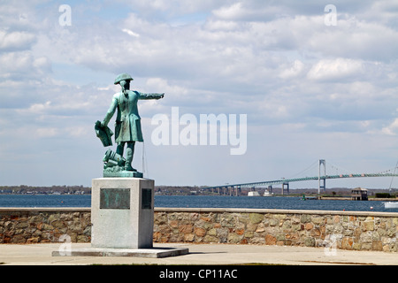 A 1934 Statue of French Nobleman and General Rochambeau who assisted ...
