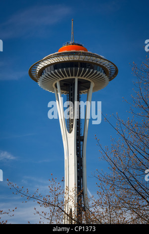 The top of the Space Needle, Seattle, Washington Stock Photo - Alamy