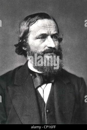 Gustav Kirchoff (1824-1887). German physicist. Engraving, Nuestro Siglo ...