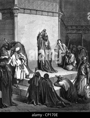 Engraving of The Death of Absalom by Gustave Doré Stock Photo - Alamy