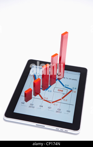 tablet with chart Stock Photo - Alamy