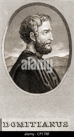 Domitian Titus Flavius Domitianus, 51 - 96AD. Roman Emperor, last of ...