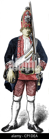 military, Prussia, infantry, "Potsdam Giants", soldier of the Prussian ...