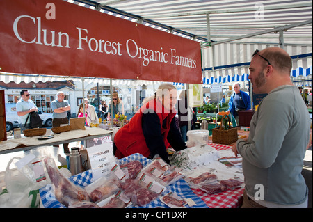 Ludlow local produce market, Shropshire England Stock Photo - Alamy
