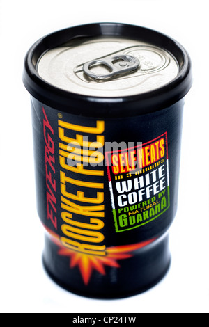 Self heating can of white coffee Stock Photo - Alamy