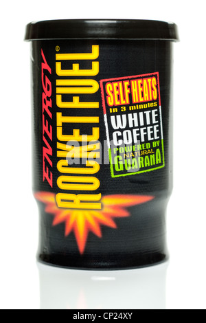 Self heating can of white coffee Stock Photo - Alamy