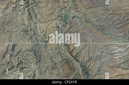 aerial photo map of Nogales Arizona Mexico border Stock Photo - Alamy