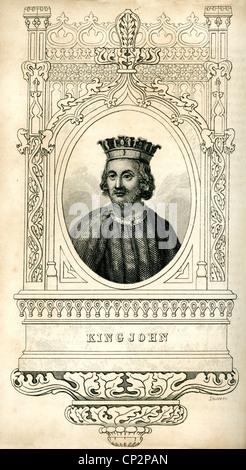 Portrait of king John Stock Photo - Alamy