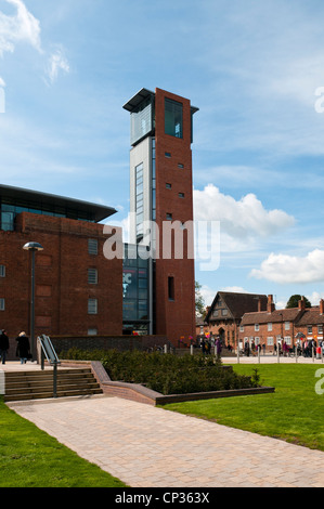 New tower on RSC theatre, Stratford Upon Avon, Warwickshire, England ...