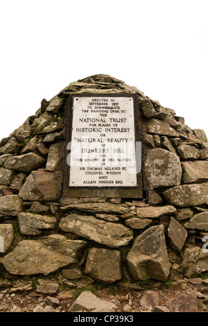 Sign on top of Dunkery Beacon Stock Photo - Alamy