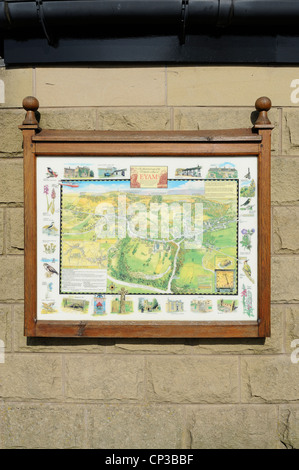 Map of Eyam, Derbyshire England Stock Photo - Alamy