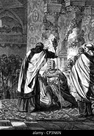 Otto I the Great, King of East Francia at the Battle of Lechfeld, 10 ...