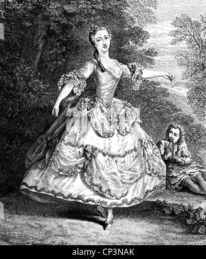 Marie Sallé by Nicolas Lancret. French dancer and choreographer, 1707 ...