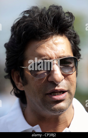 Former Pakistani cricketer Wasim Akram Stock Photo - Alamy