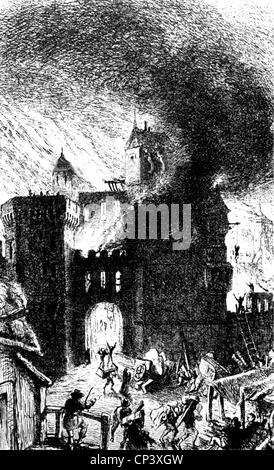 The Great Fire of London, 1666. The catastrophe occurred during Gemini ...
