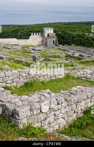 Bulgaria - Shumen. The castle ruins (the fifth century BC - IV AD Stock ...