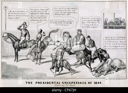 Election of 1836. Political cartoon of the 1836 presidential election ...