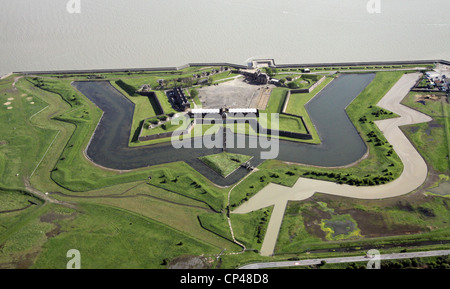 aerial view of Tilbury Fort or also known as the Thermitage Bulwark, or ...