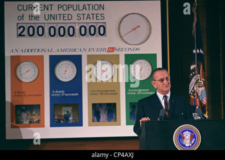 LBJ's Great Society programs. Ceremony for National Head Start Stock ...