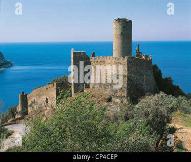 Monte Castello Di Liguria Noli Ursino (Xii Century Stock Photo - Alamy