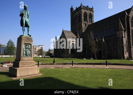 Statue of Robert Tannahill, the poet, in Paisley Renfrewshire, Scotland ...
