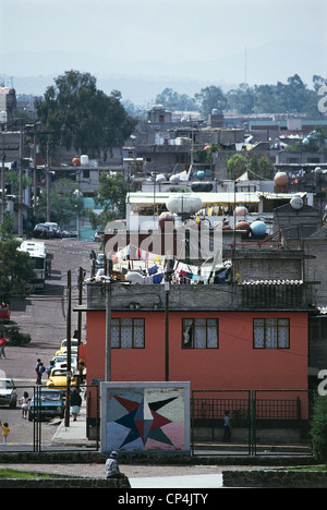 Mexico - Mexico City - Houses in the suburbs Stock Photo - Alamy